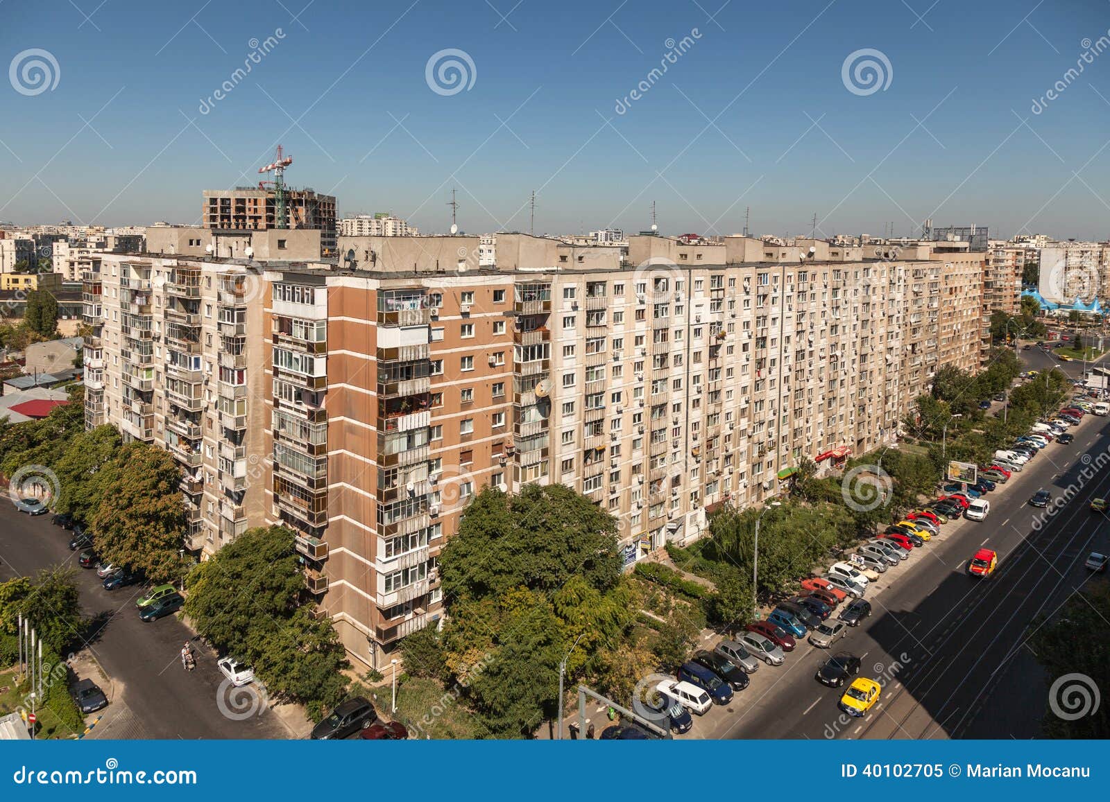 Urban landscape editorial image. Image of bucharest, blocks - 40102705