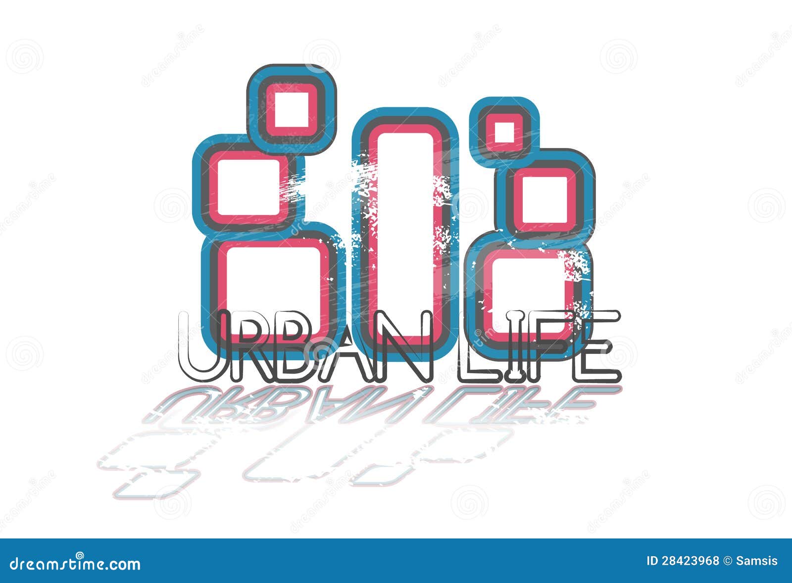 Urban life stock vector. Illustration of block, house - 28423968