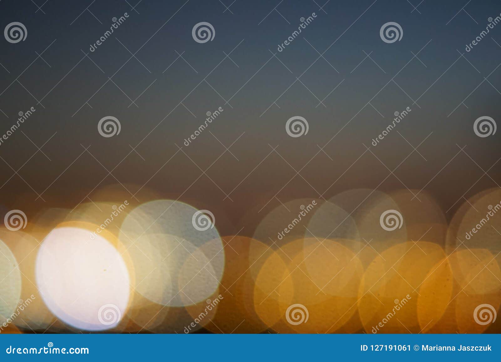 Urban Lights Abstract Background or Pattern. Blurred Circles. Stock ...