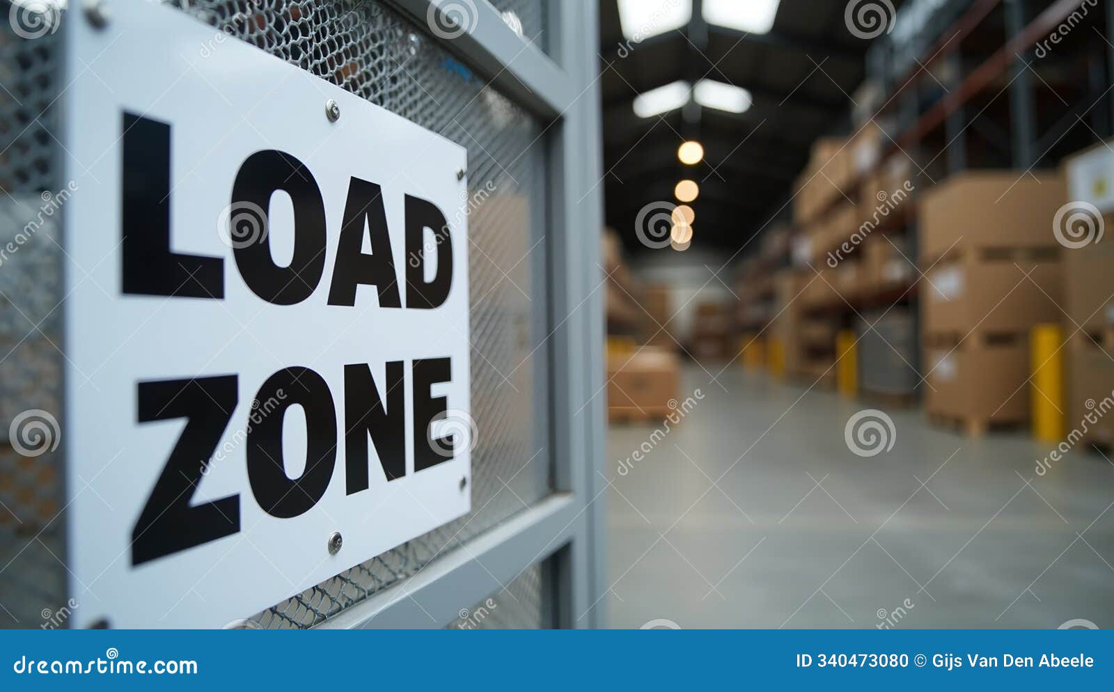 Loading Zone Sign. Vector Illustration Isolated On White. Blue ...