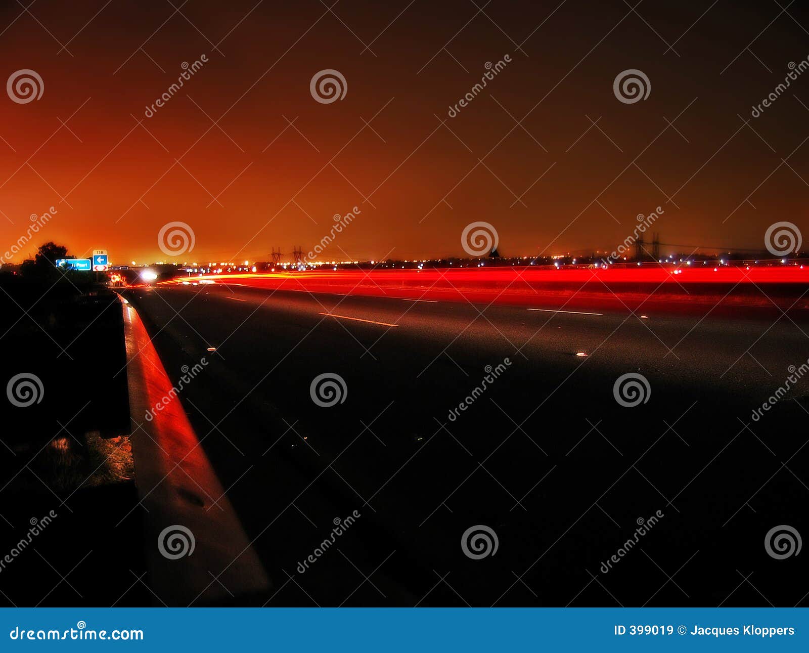 Urban main road at night stock image. Image of sunset, mysterious - 399019