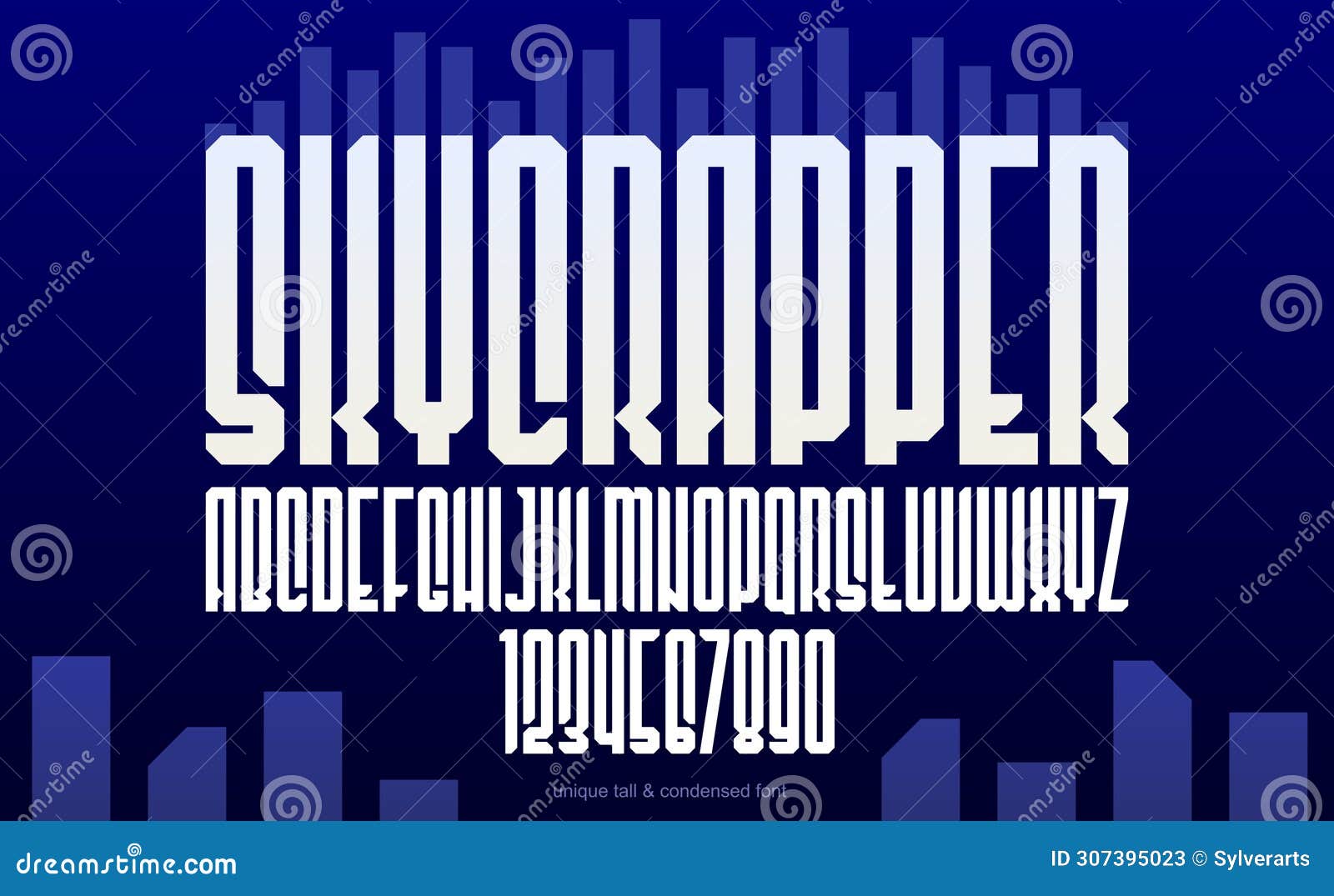 Minimal Condensed Alphabets Font Vector With Ligatures. Typography Sans ...