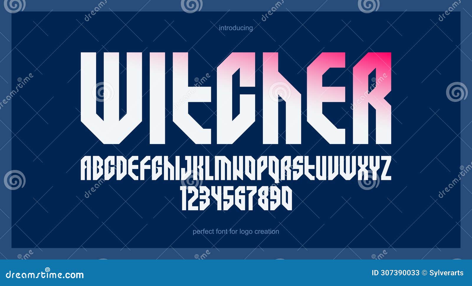 Urban Massive Geometric Font for Logos and Emblems, Minimal Strong ...