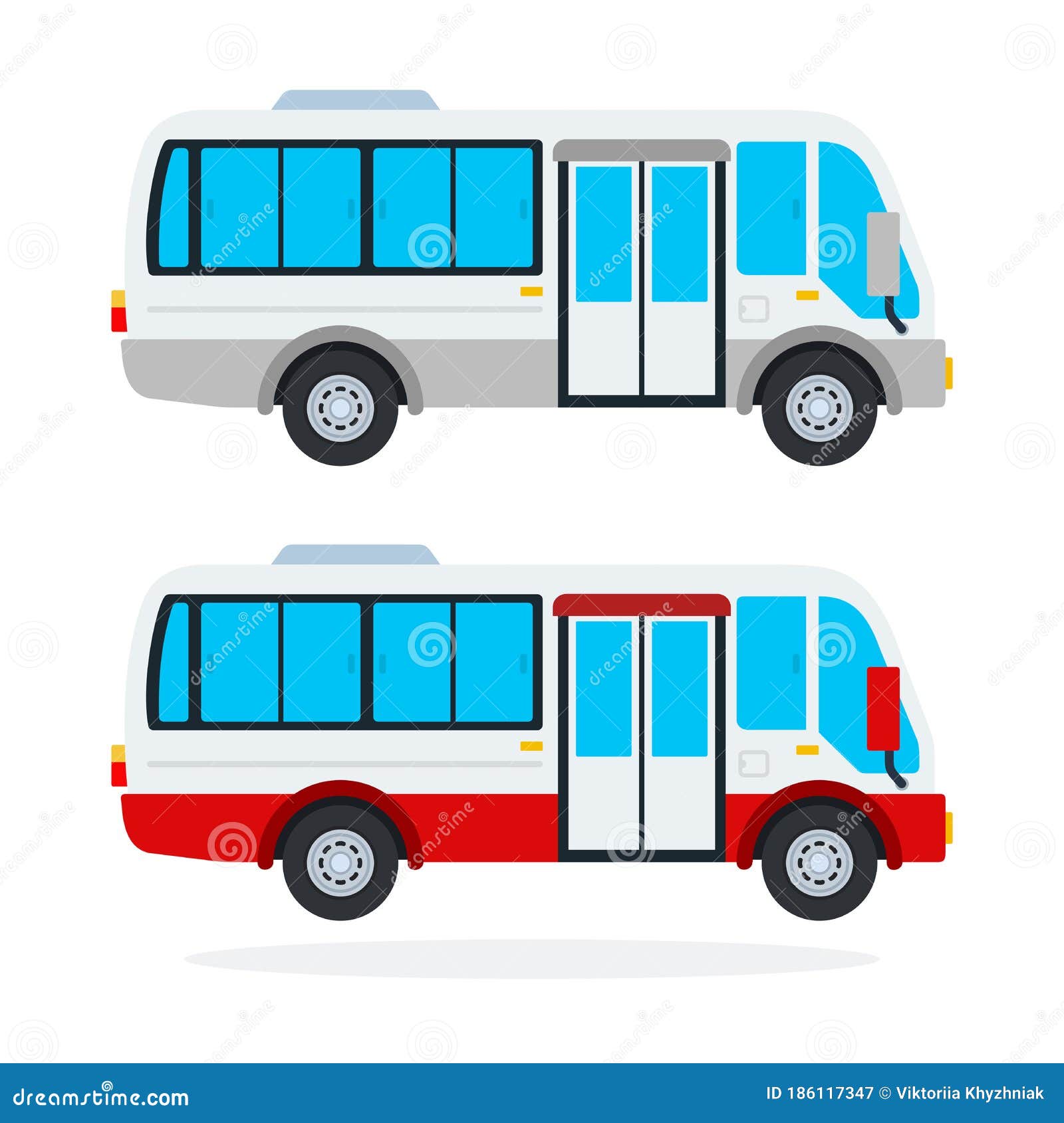 Urban Minibus Vector Flat Isolated Stock Vector - Illustration of icon ...