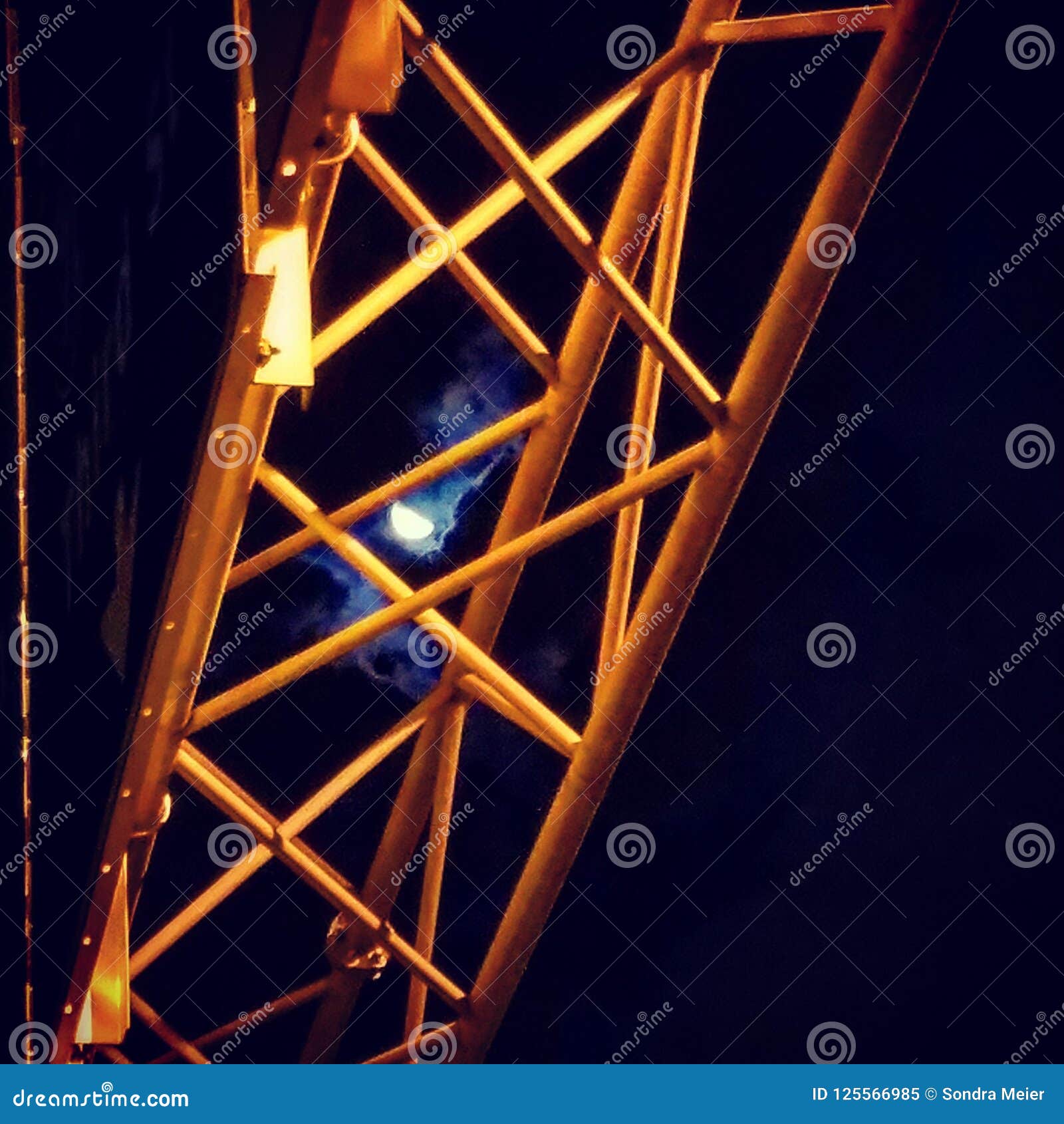 Moon Beams stock image. Image of moonscape, light, urban - 125566985
