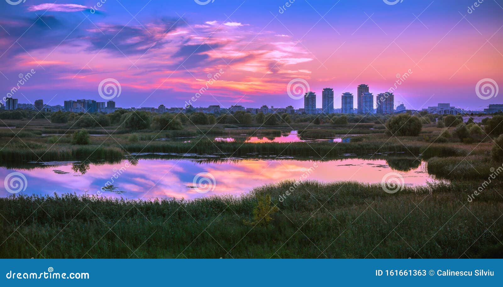 Urban Nature, Delta Vacaresti from Bucharest,panorama View Stock Image ...