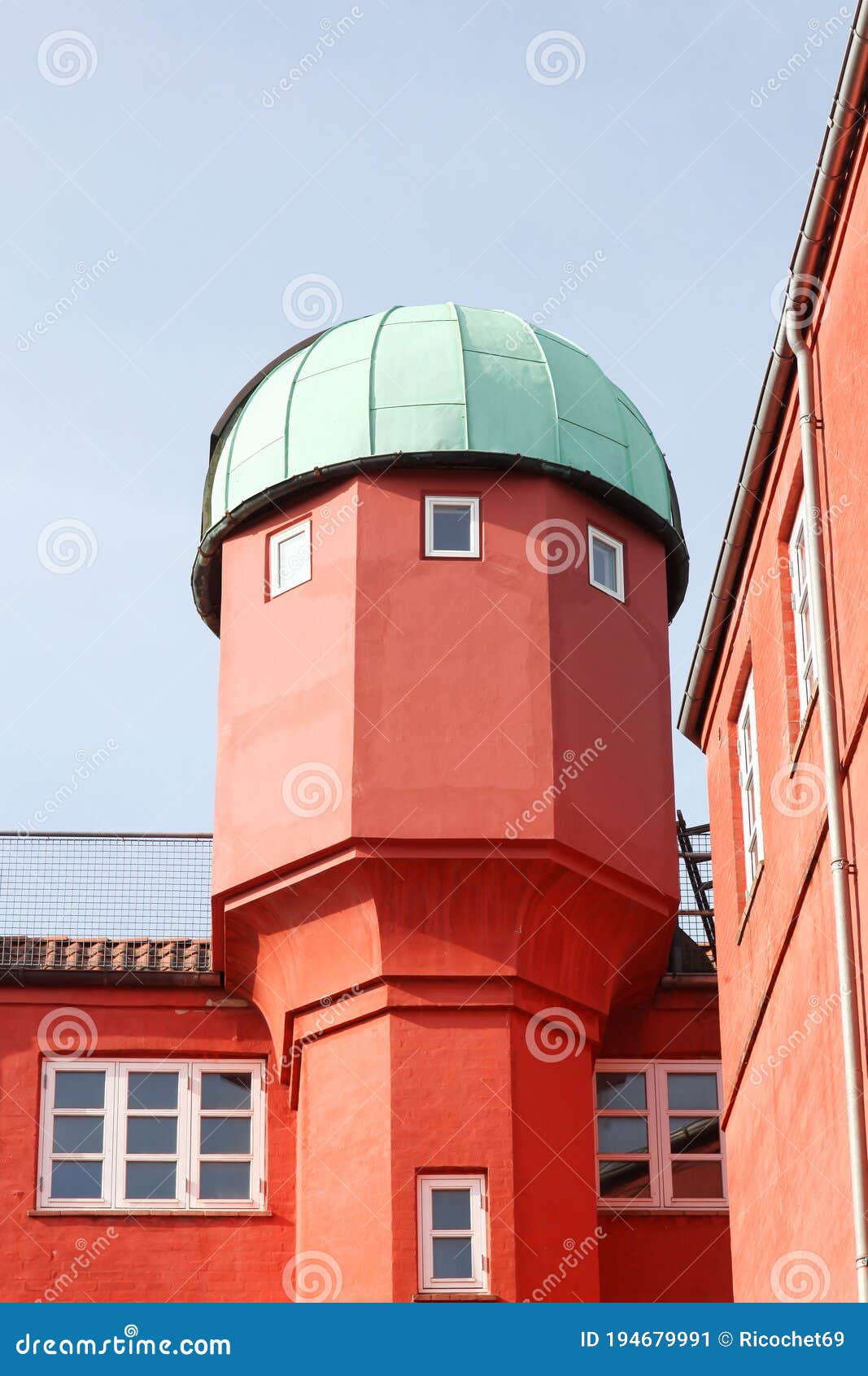 Urban observatory in Vejle stock image. Image of astronomy - 194679991