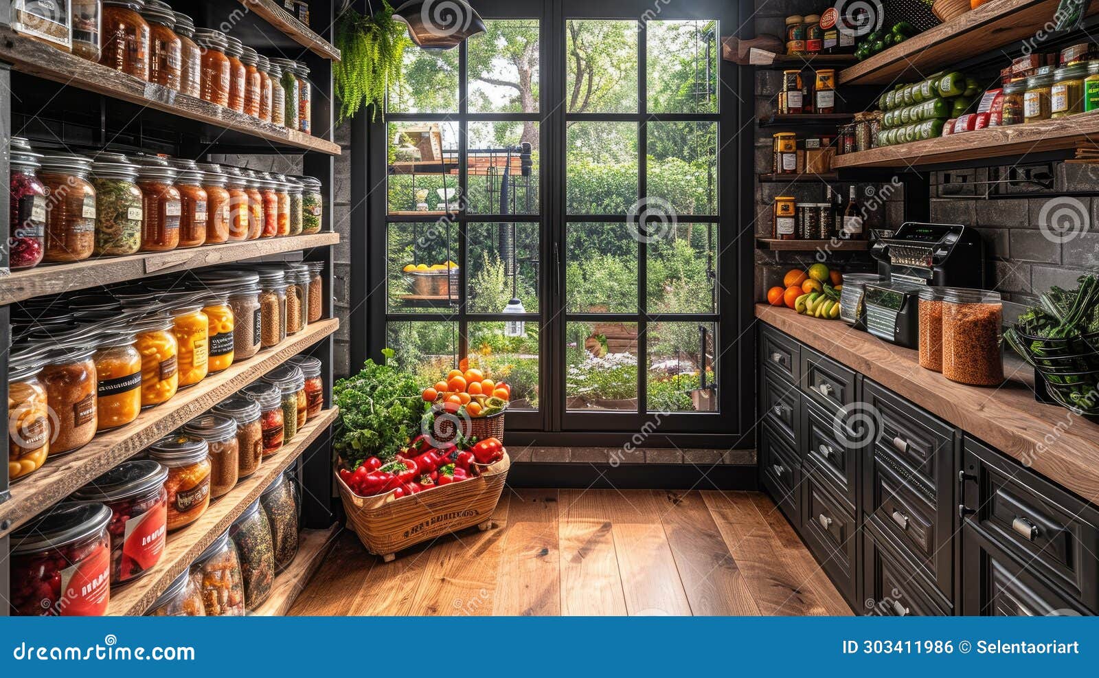 Urban Organizer Pantry Style Stock Illustration - Illustration of ...