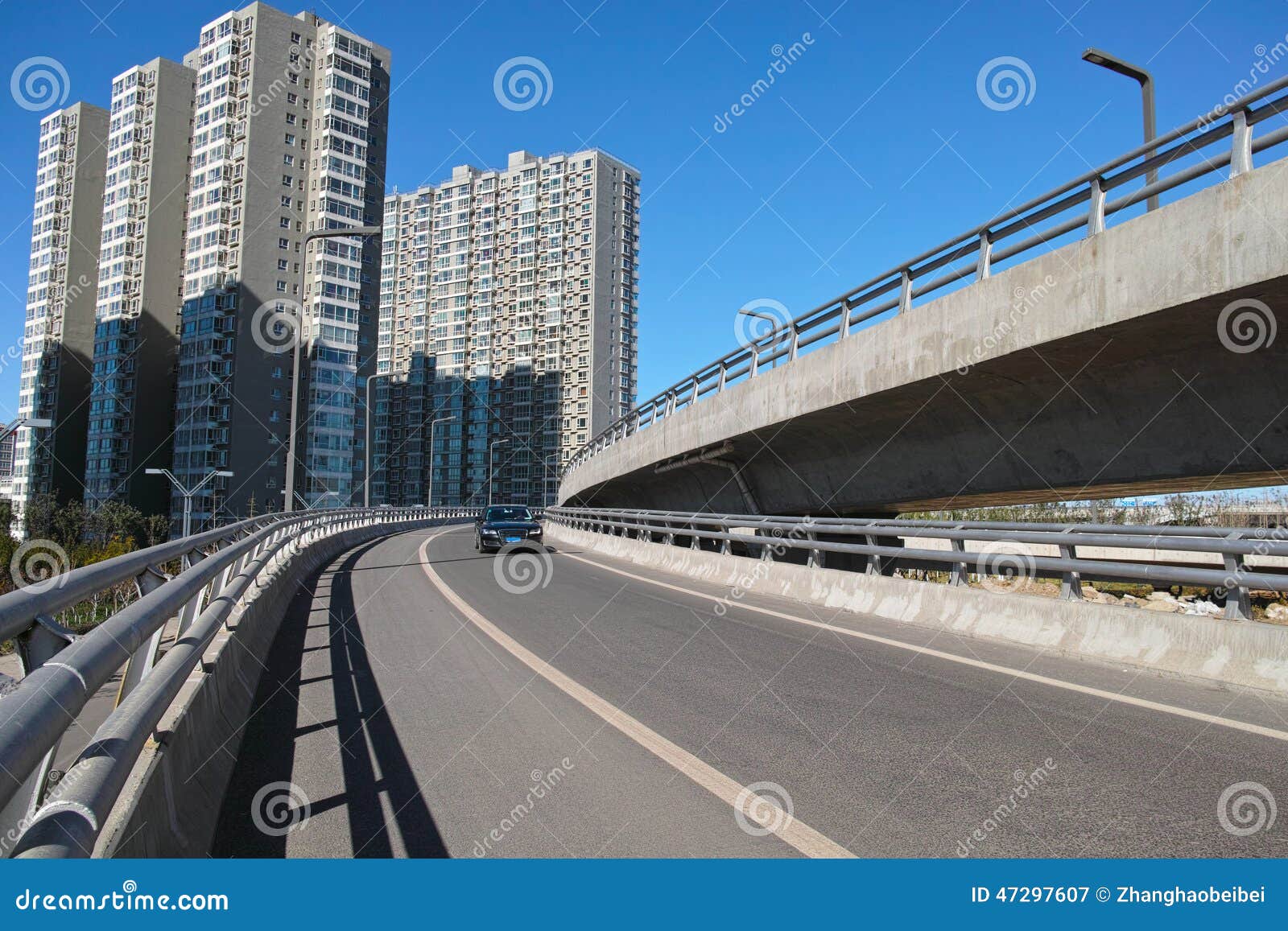 Urban overpass stock image. Image of city, flyover, traffic - 47297607