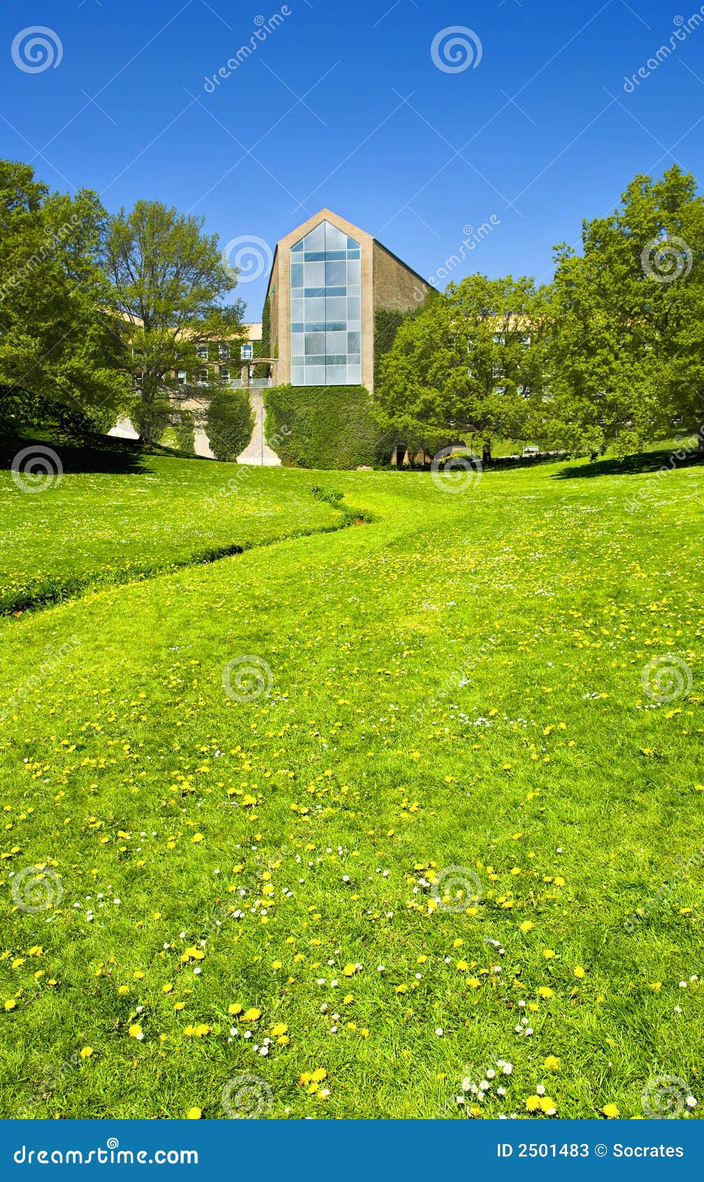 Urban Park - Springtime in Denmark Stock Image - Image of hall, botanic ...
