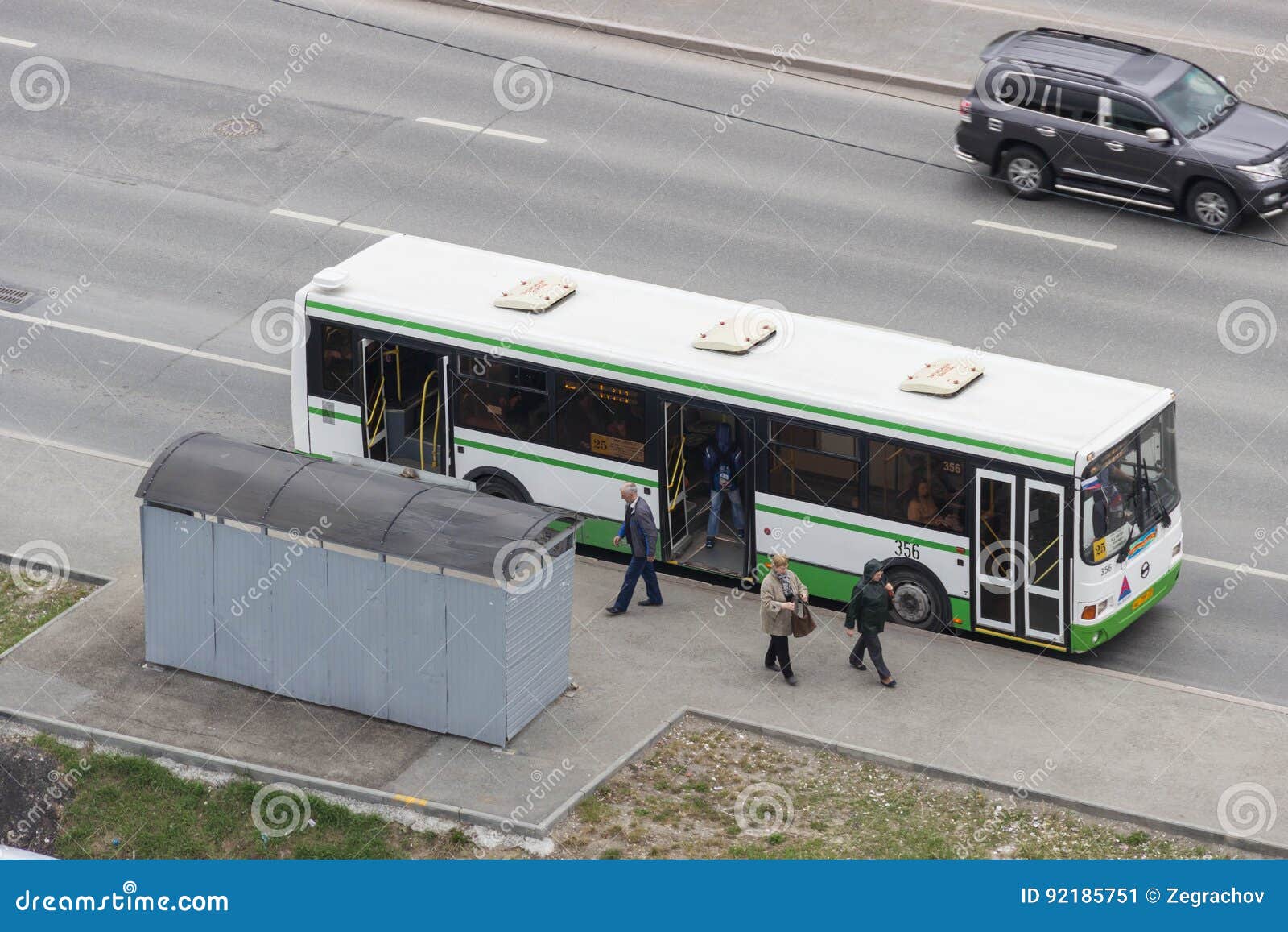Urban Passenger Bus at the Bus Stop Editorial Photo - Image of traffic ...