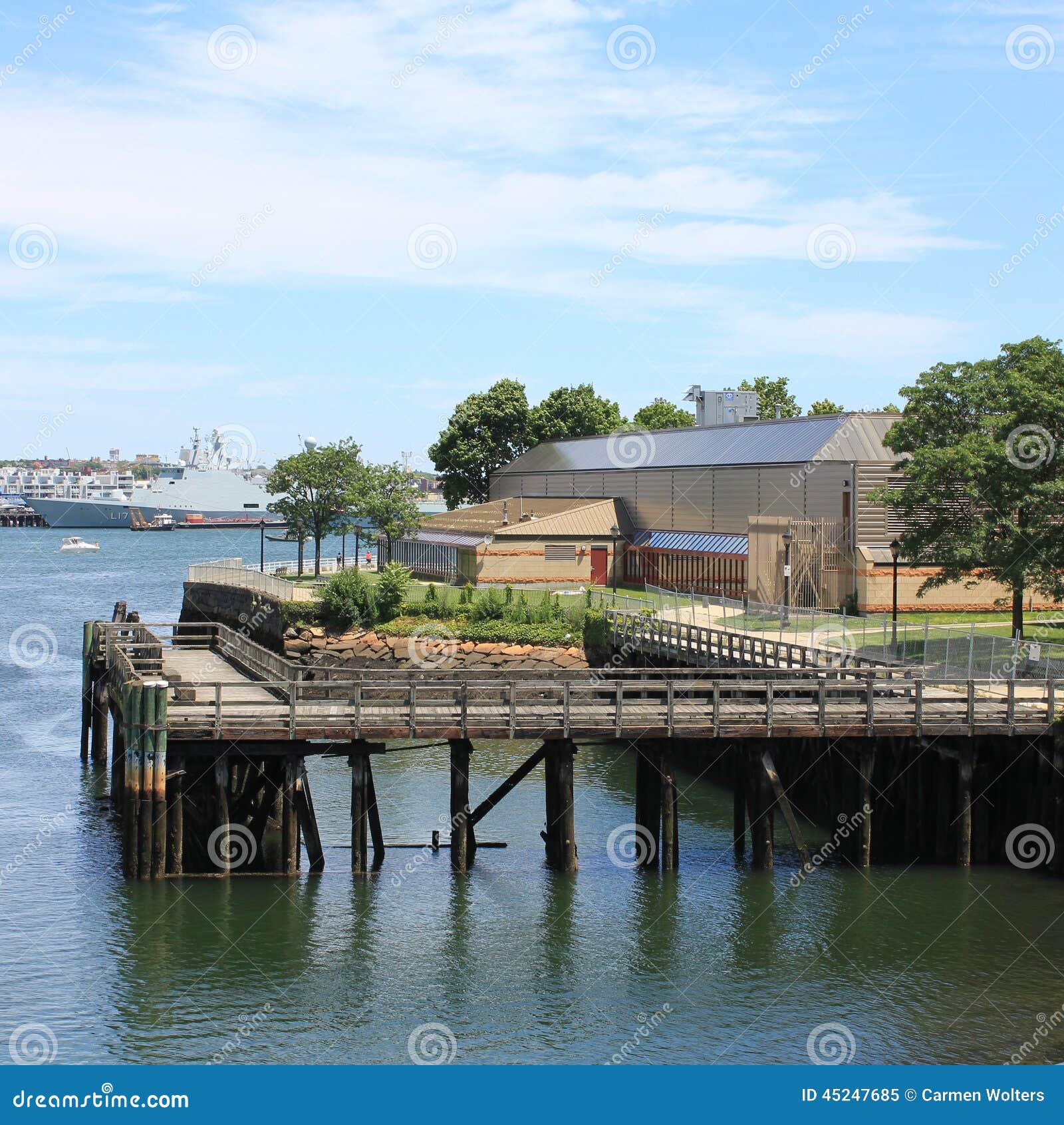 Urban Pier stock image. Image of urban, lake, boston - 45247685