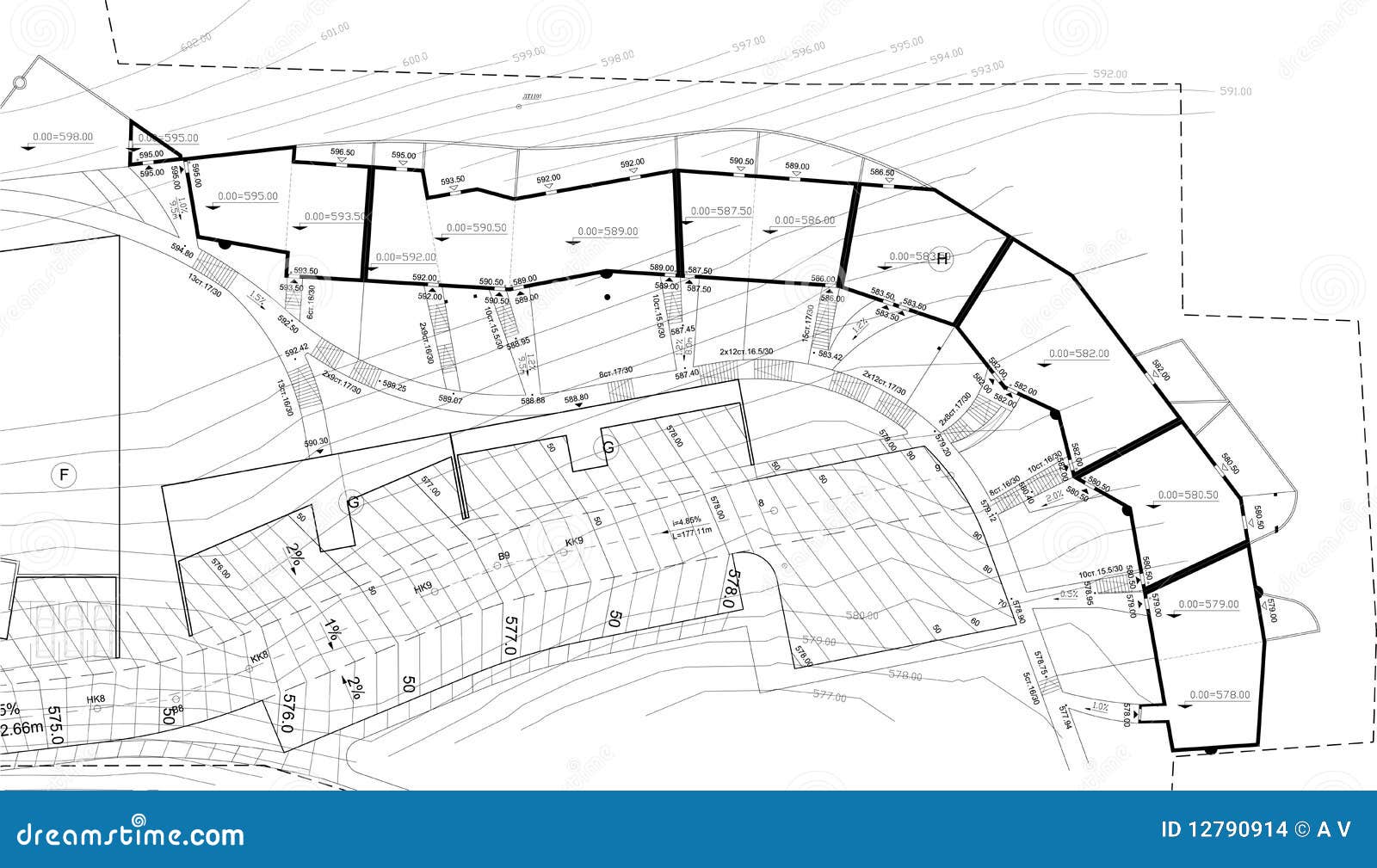 Urban plan drawing stock illustration. Illustration of draft - 12790914