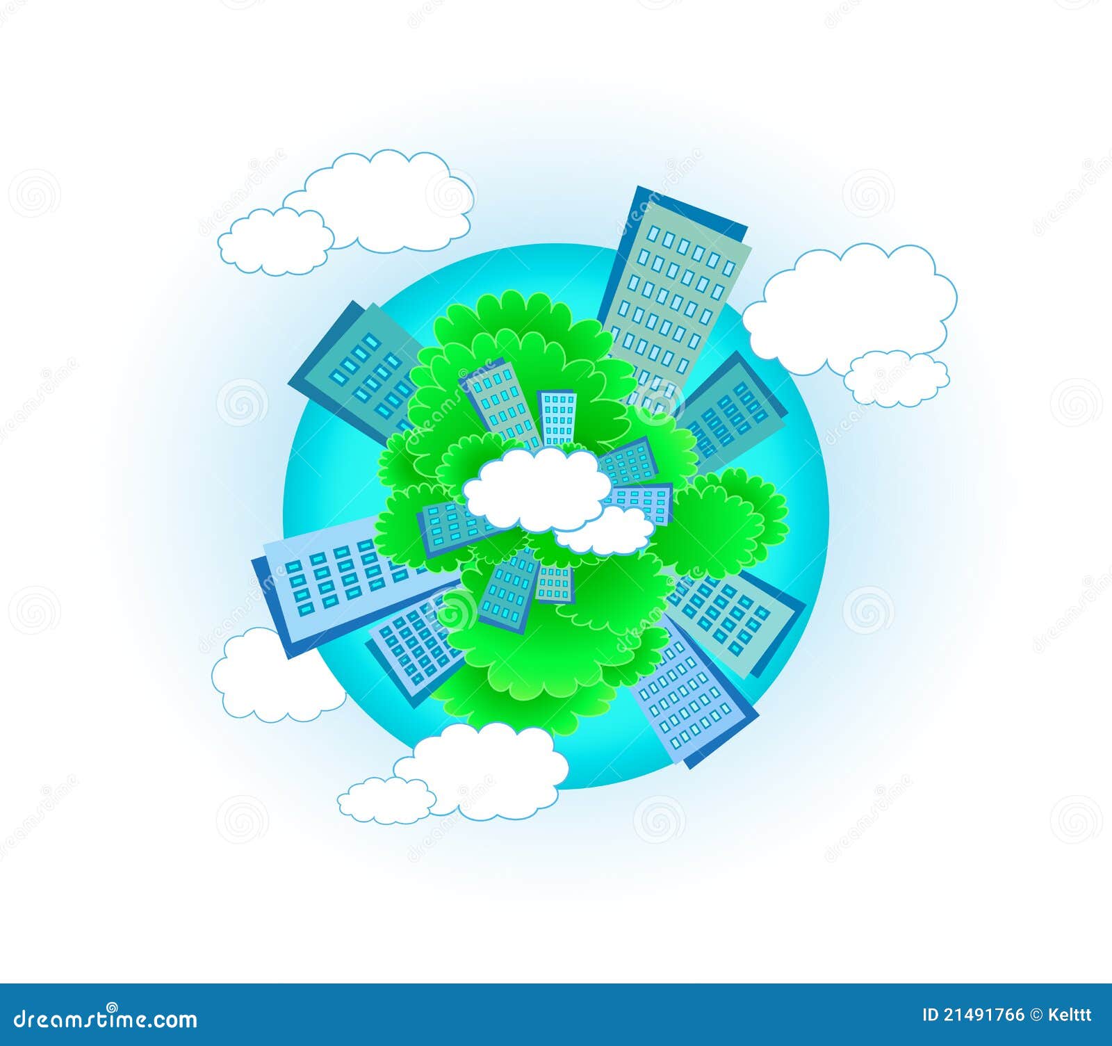 Urban planet stock vector. Illustration of centre, home - 21491766