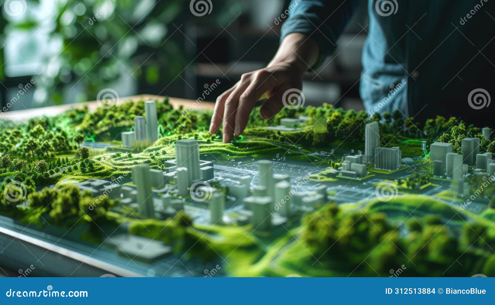 Urban Planner Reviewing Smart City Mapping On A High-tech Digital ... Urban Planner Reviewing Smart City Mapping On A High-tech Digital ...