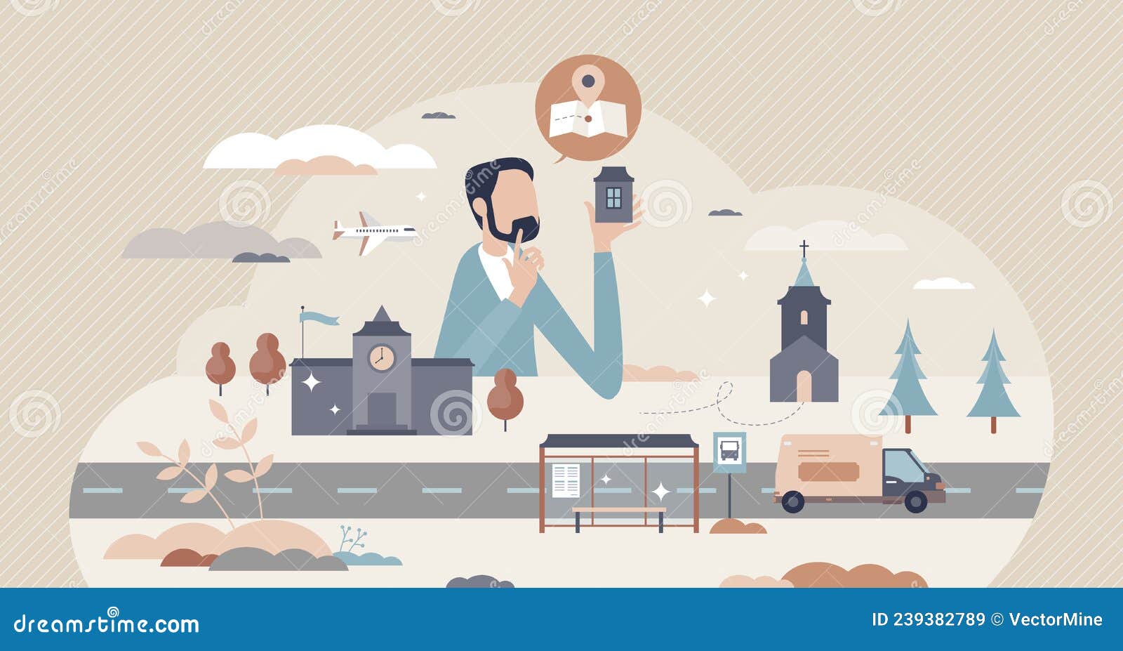 Urban Planner Reviewing Smart City Mapping On A High-tech Digital ...