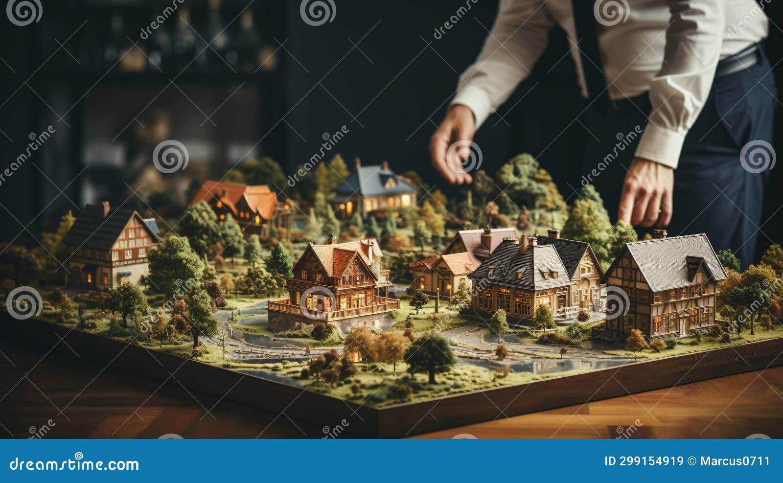 Urban Planning by Architects Who Build a Model Settlement Stock Image ...