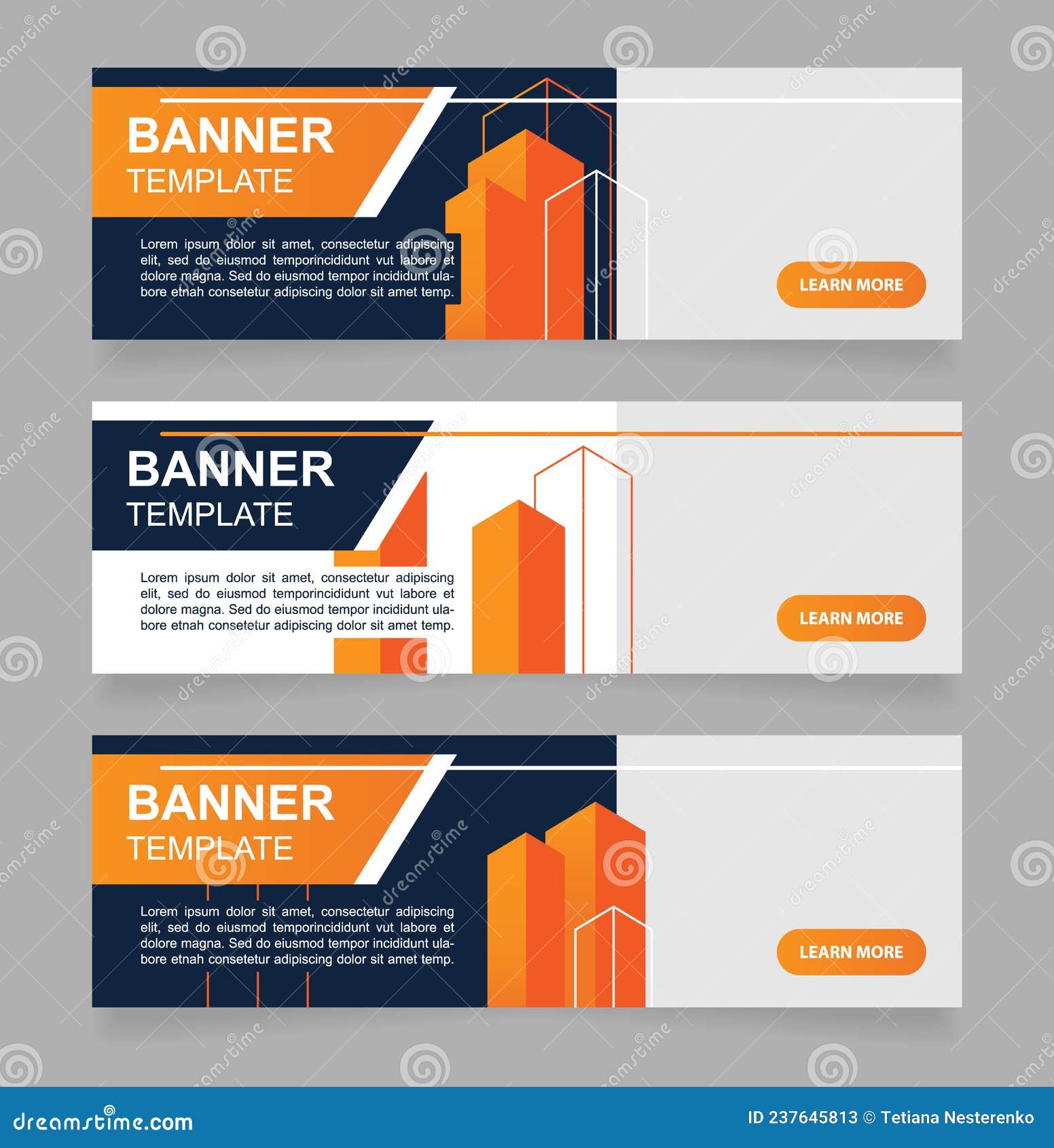 Urban Planning Web Banner Design Template Stock Vector - Illustration ...