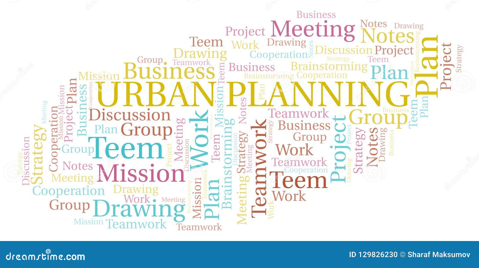 Urban Planning word cloud. stock illustration. Illustration of text ...