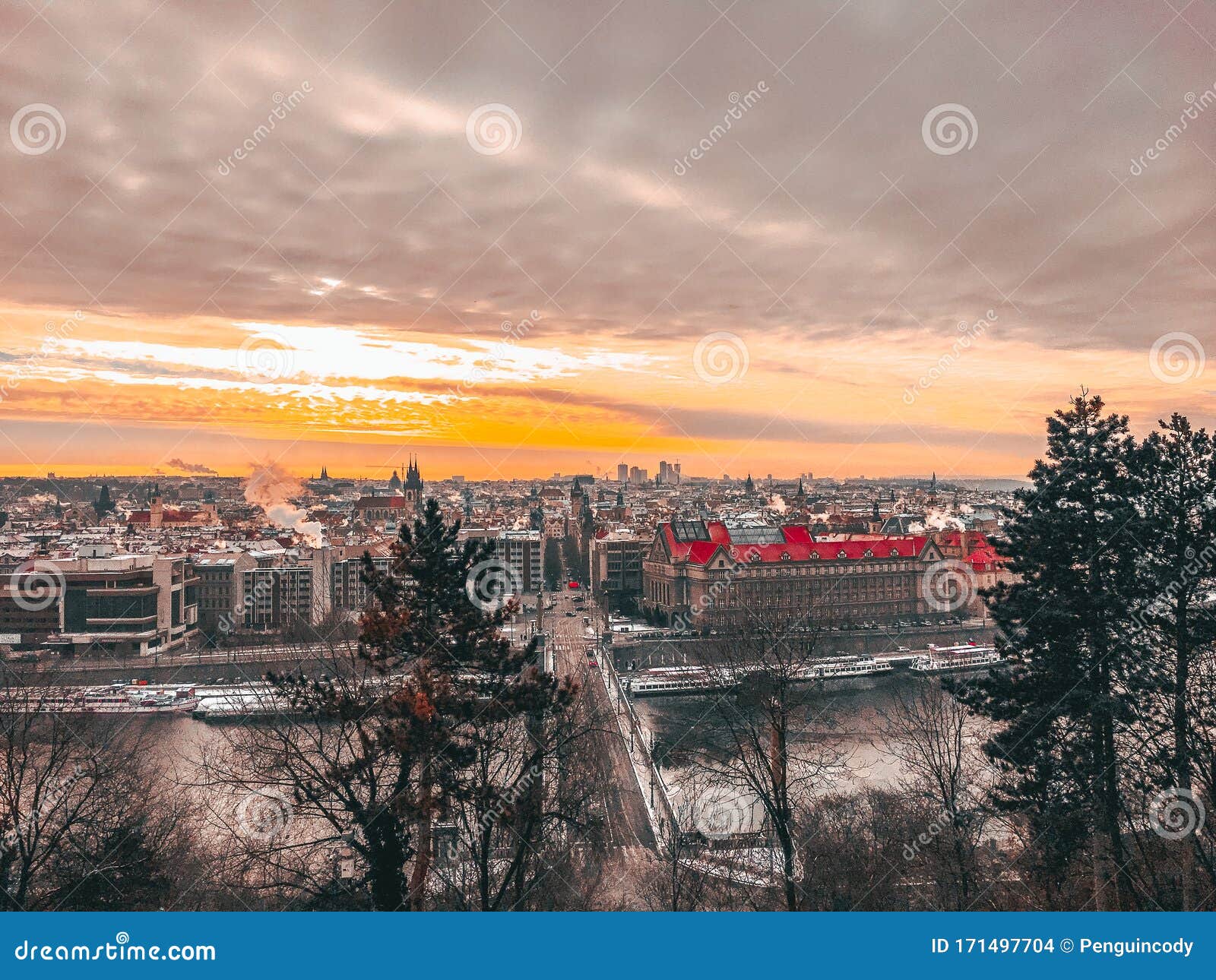 Urban Prague cityscape stock photo. Image of prague - 171497704