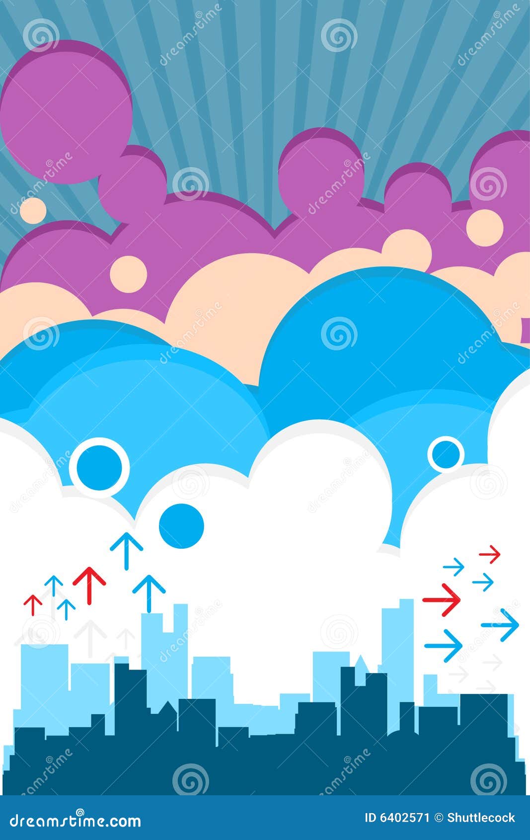 Urban Retro Background Design Cartoon Vector | CartoonDealer.com #26526699
