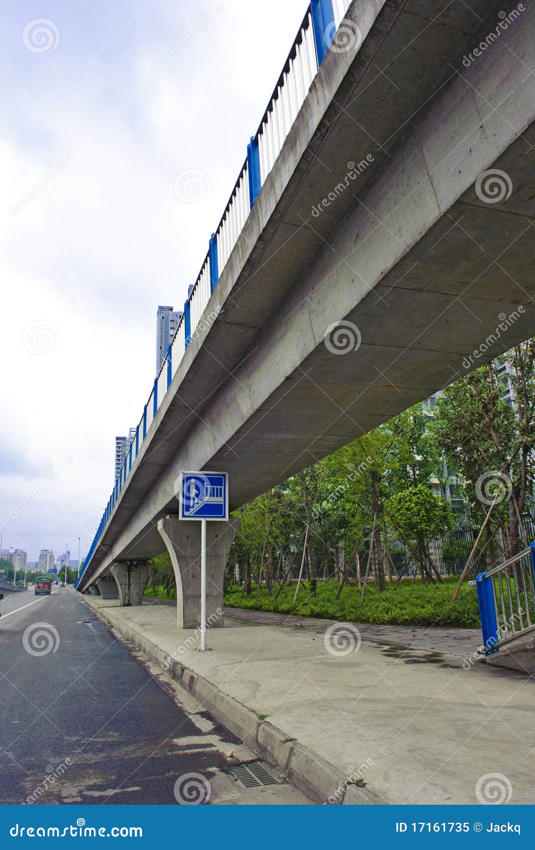 Urban roads under overpass stock image. Image of travel - 17161735