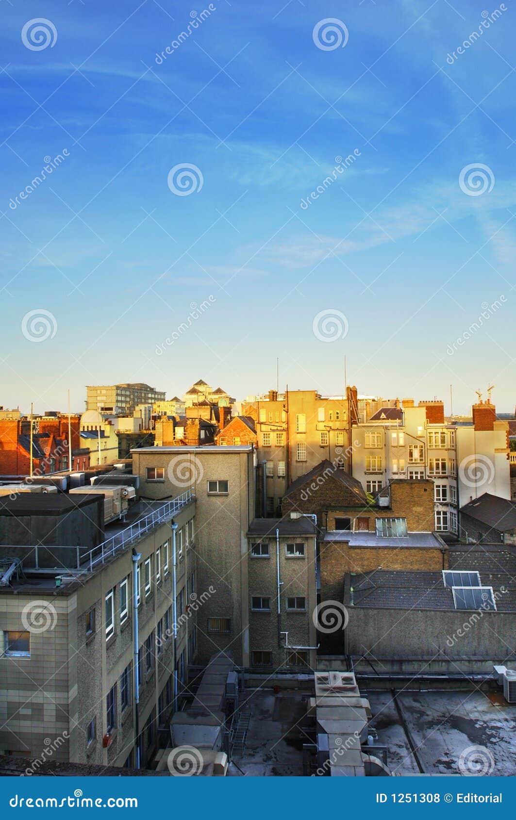 Urban Rooftops stock photo. Image of life, highest, dusk - 1251308