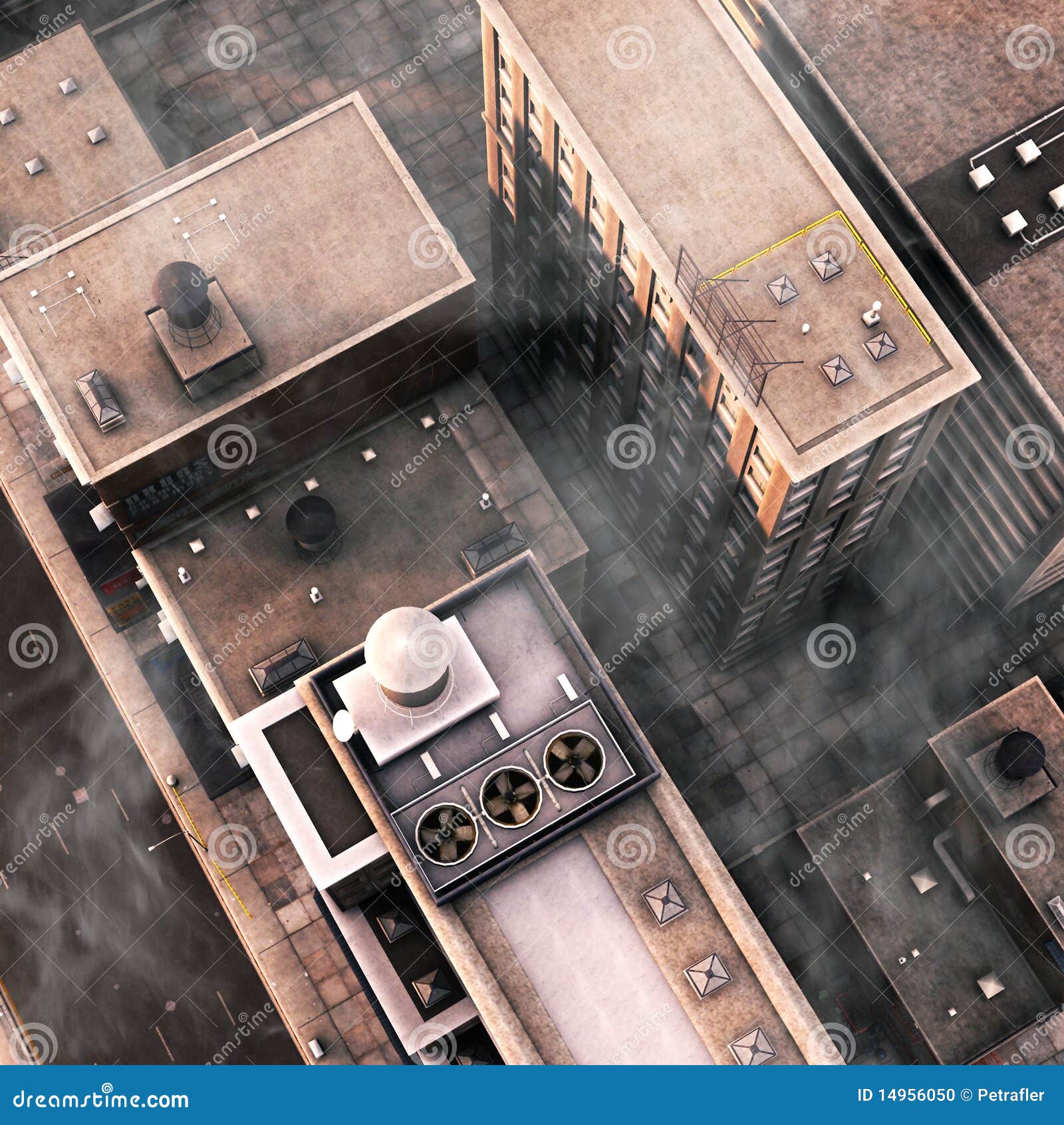 Urban Rooftops stock illustration. Illustration of buildings - 14956050
