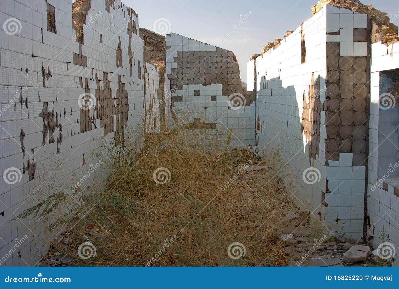 Urban Ruins stock photo. Image of rubble, downfall, ruin - 16823220