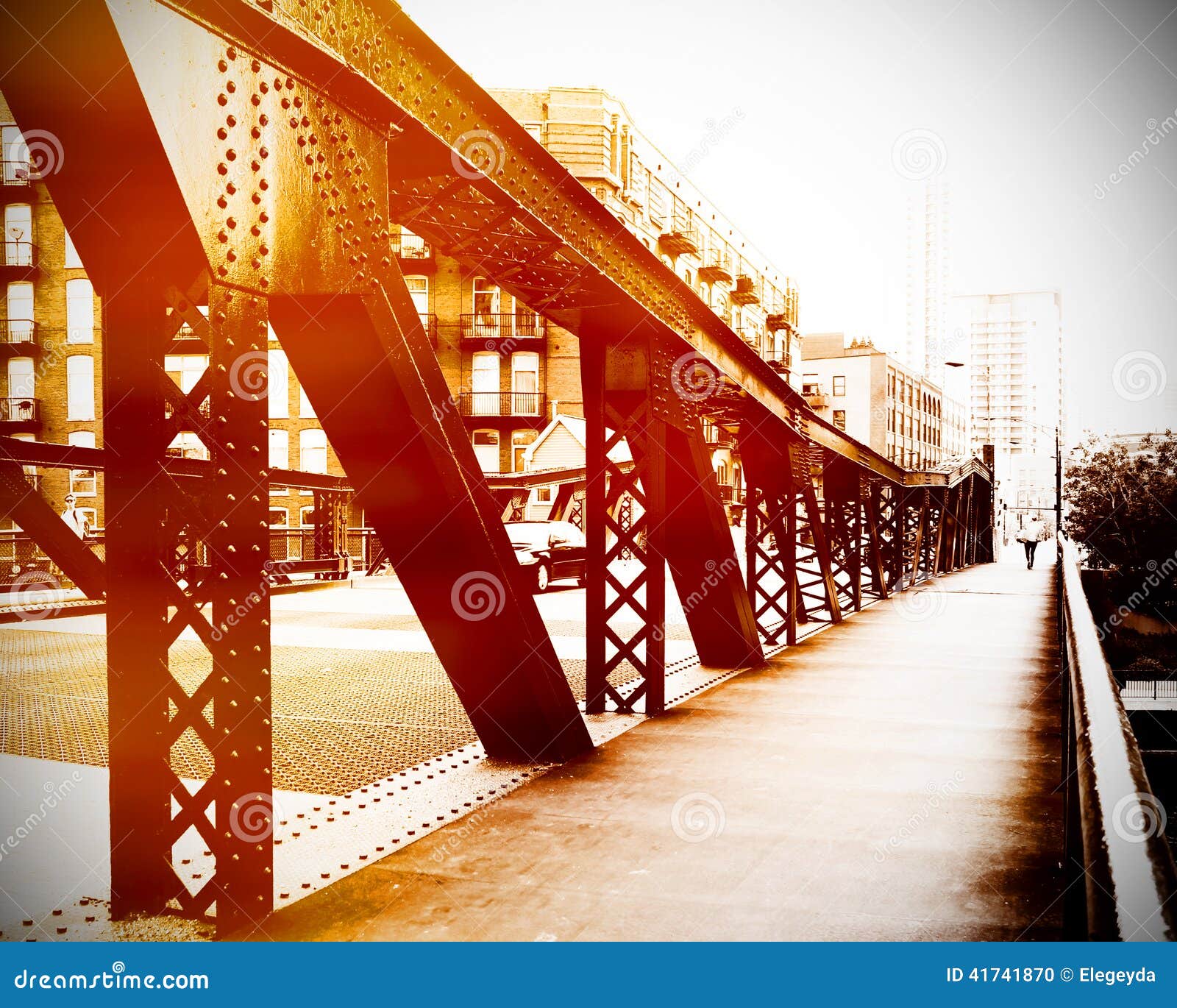 Urban scene of bridge stock photo. Image of bridge, light - 41741870