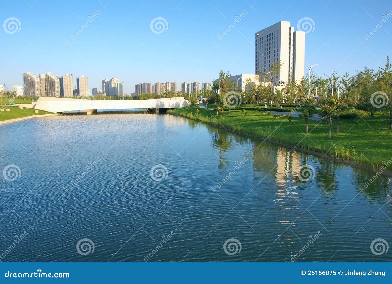 Urban scenery stock image. Image of bridge, water, modern - 26166075