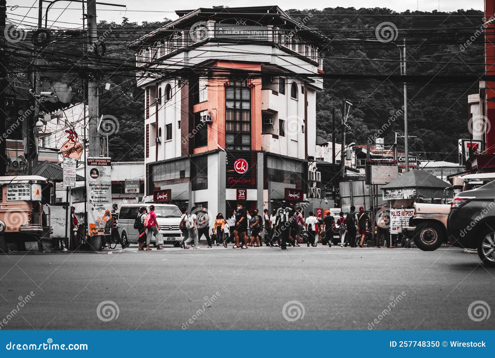 Urban Scenery with Beautiful Architecture and a Crowd Editorial Image ...
