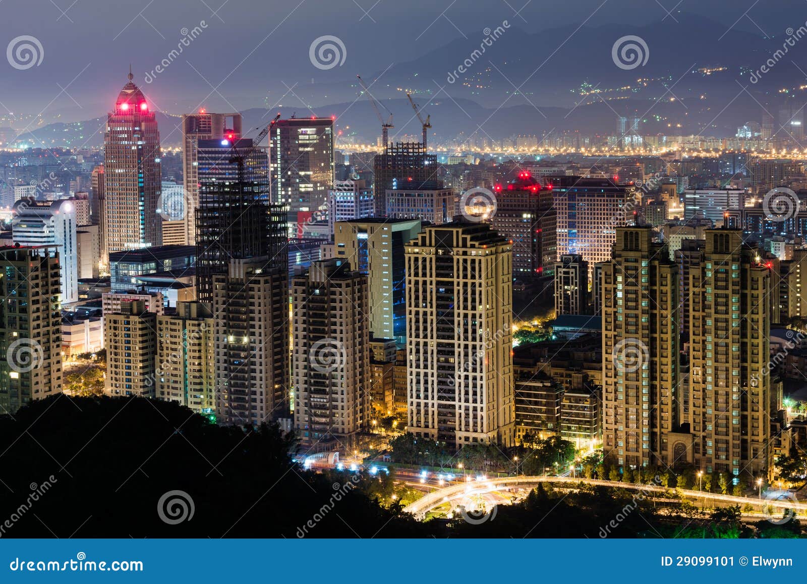 Urban Scenery Od Pruszcz Gdanski At Dusk Royalty-Free Stock Photography ...