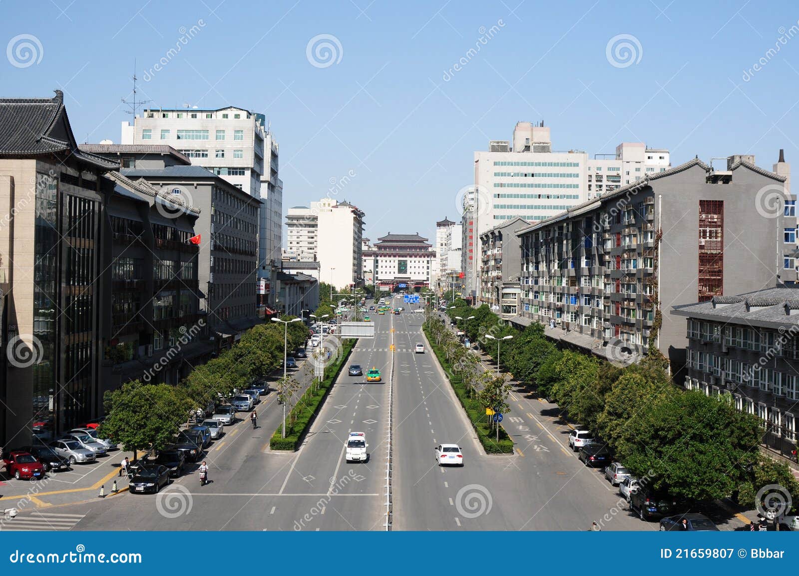 Urban Scenery of Xian, China Editorial Photography - Image of city ...
