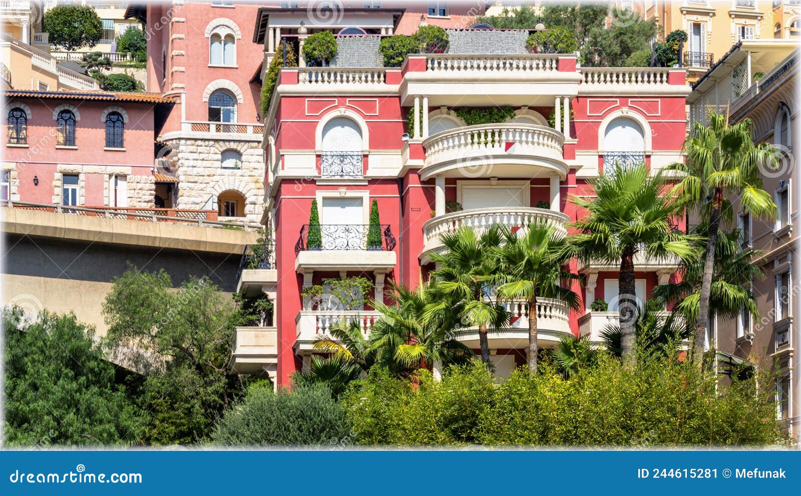 Urban scenes in Monaco stock image. Image of destination - 244615281