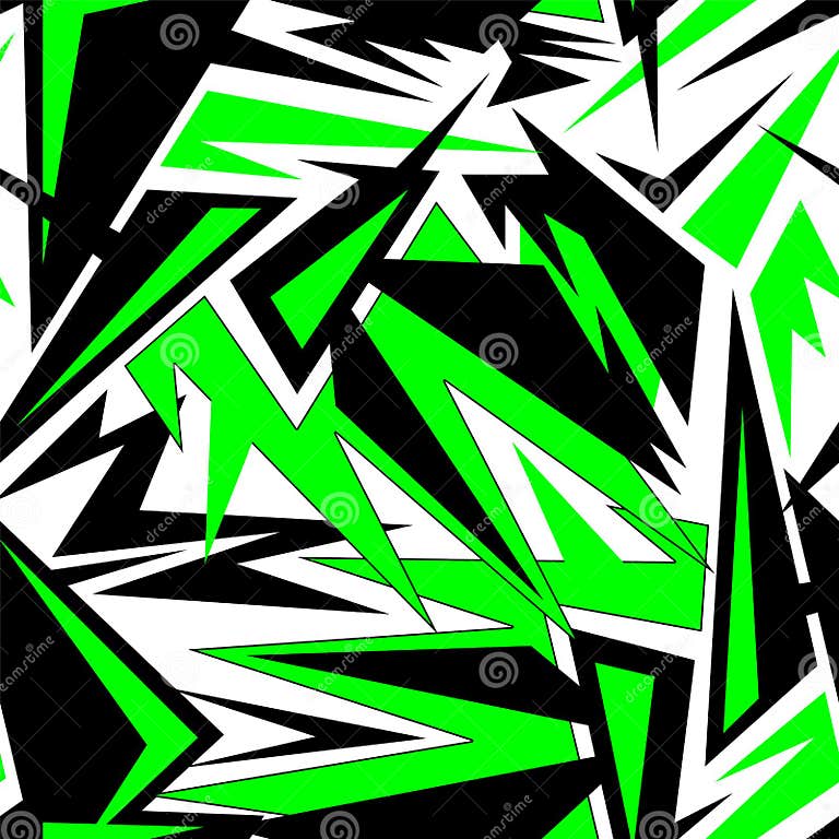 Urban Seamless Pattern with Curved Triangle Elements Stock Vector ...