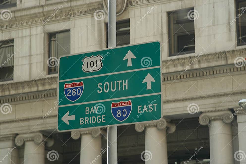 Urban signs stock photo. Image of city, travel, arrow, south - 57278