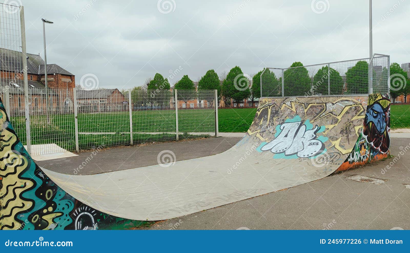 Urban Skate Park in Hulme Park Manchester Editorial Photo - Image of ...