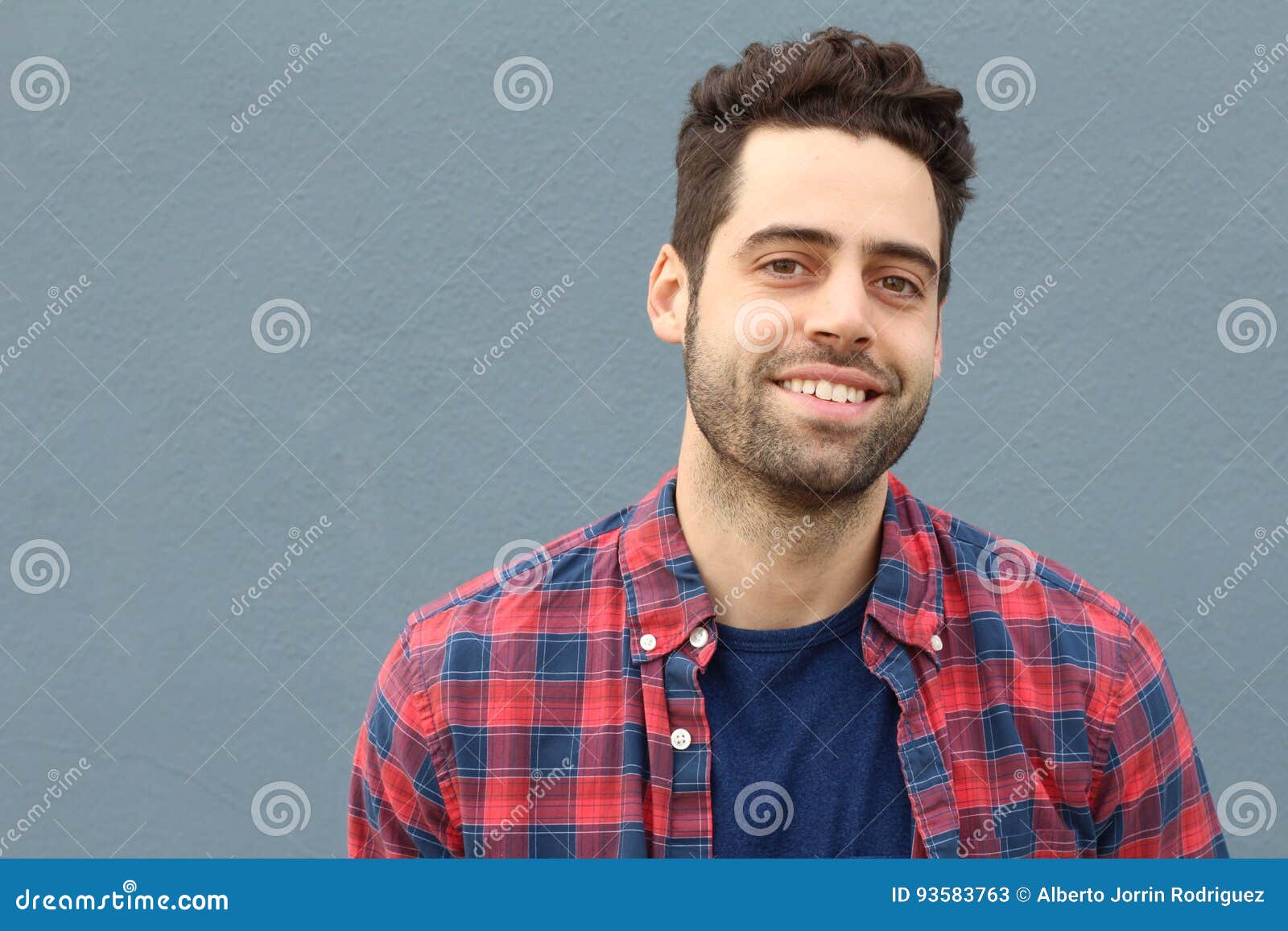 Urban Smiley Young Man Close Up with Copy Space Stock Image - Image of ...