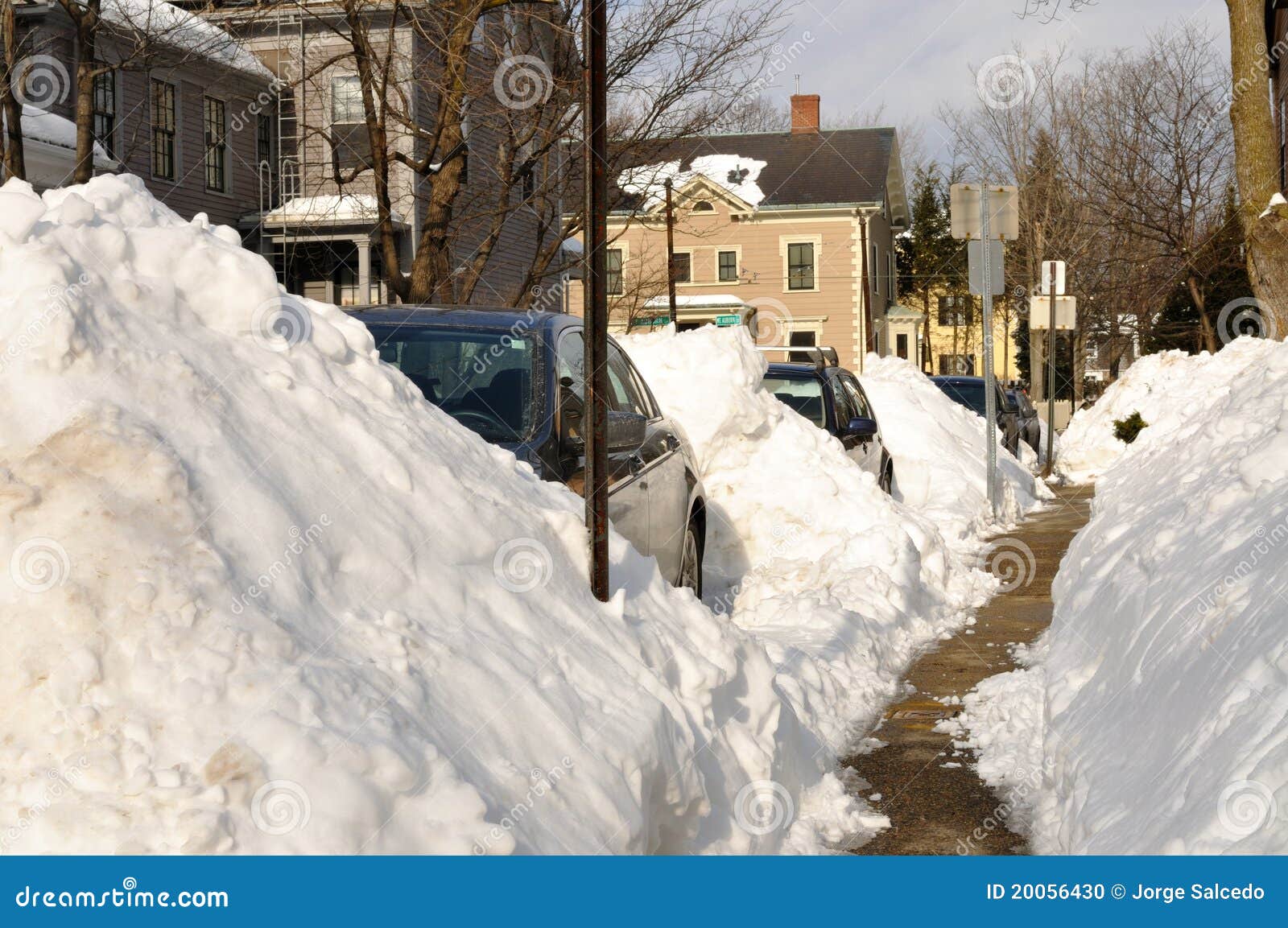 Urban Snow stock photo. Image of safety, road, frustration - 20056430
