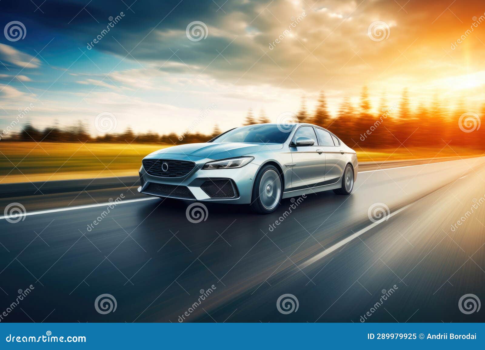 Urban Speedster with Motion Blur Effect. Stock Illustration ...