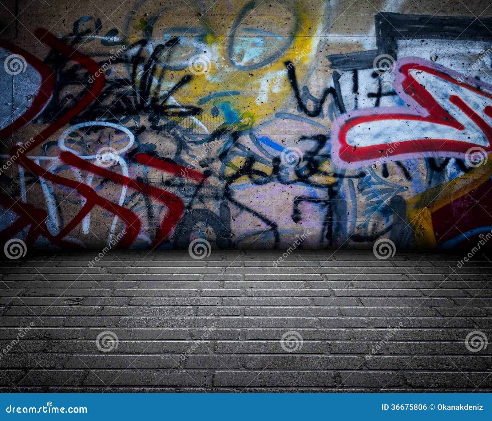 Urban Stage Graffiti Room stock photo. Image of decoration - 36675806