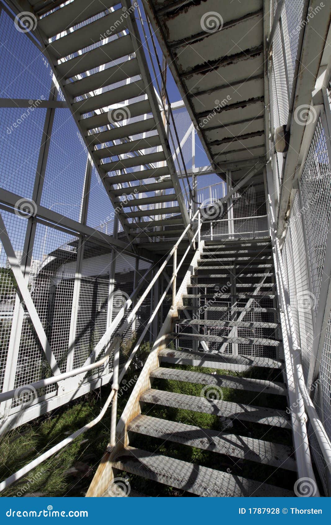 Urban Stairs stock photo. Image of outdoor, fence, city - 1787928