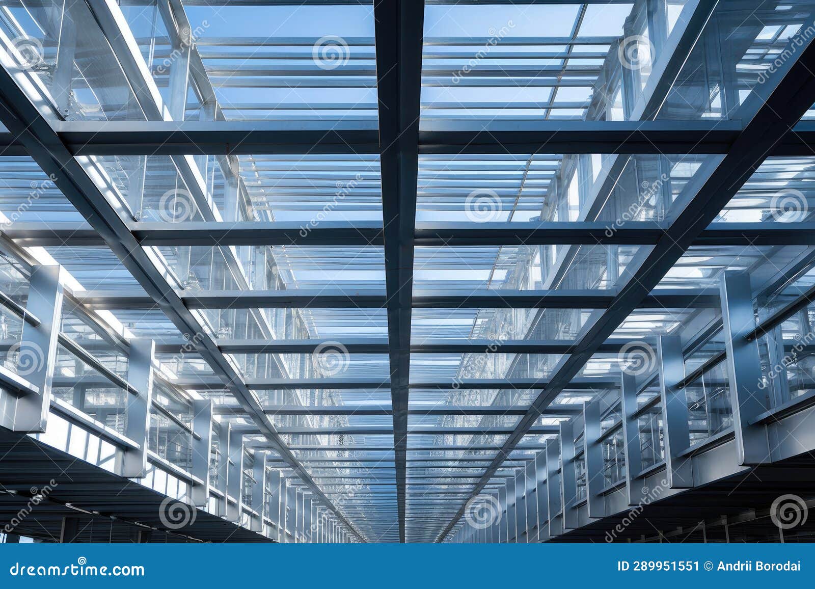 Urban Steel Framework in Modern Building. Stock Illustration ...