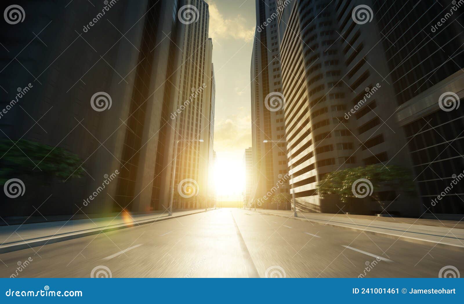 Urban Street Road with Motion Effect Applied Stock Illustration ...