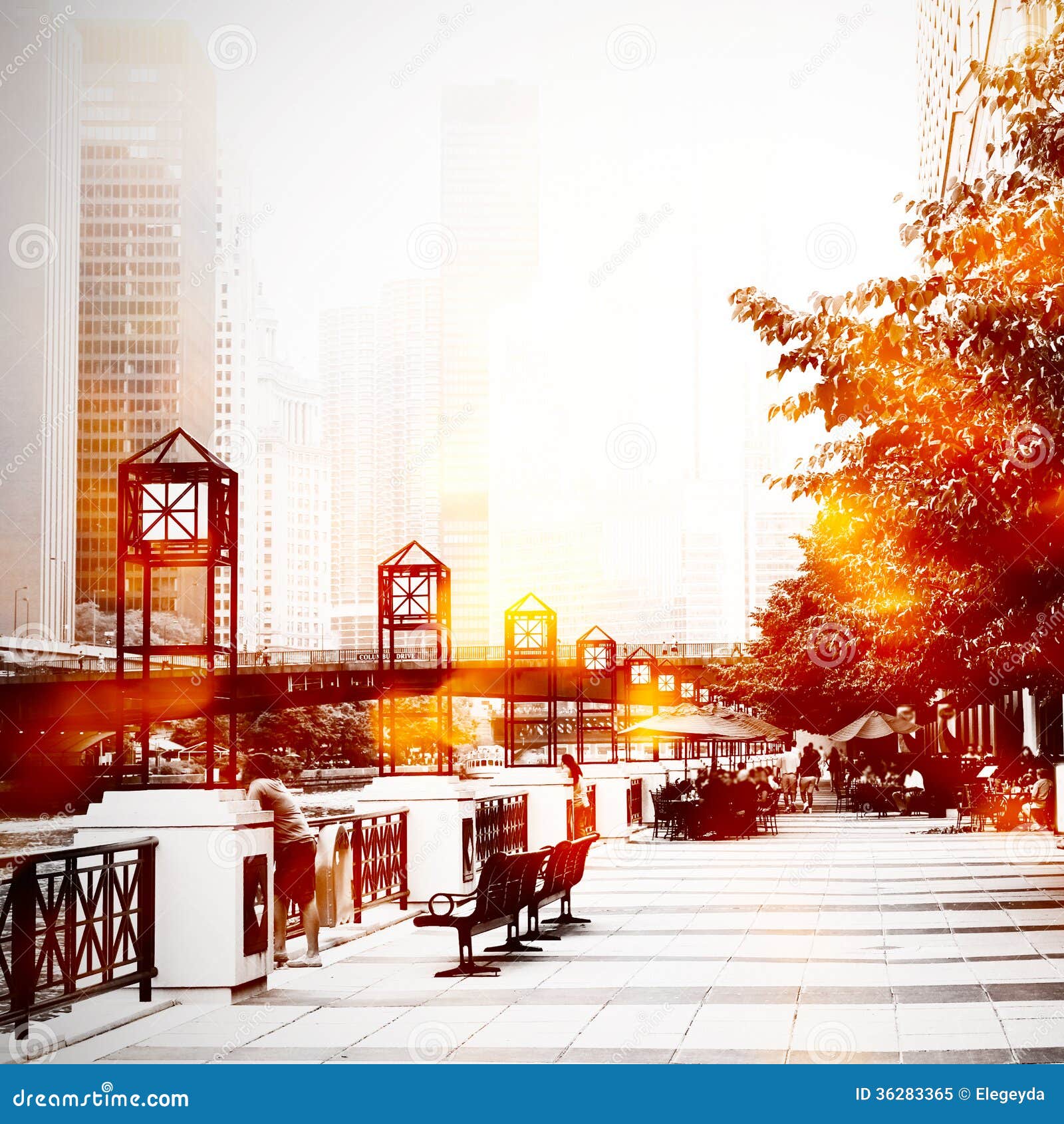 Urban street scene stock image. Image of finance, construction - 36283365