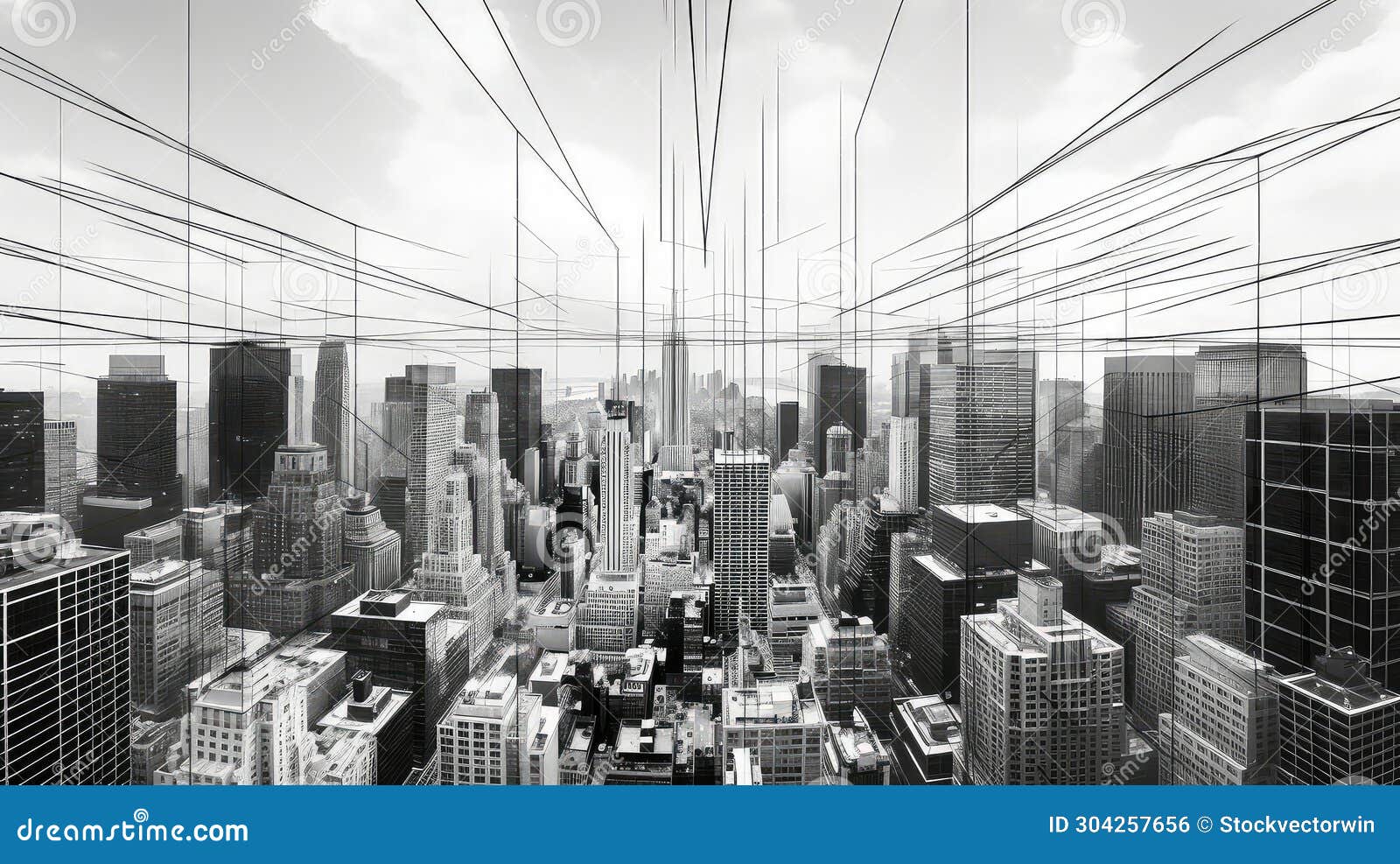 Urban Structure Architecture Background Stock Illustration ...