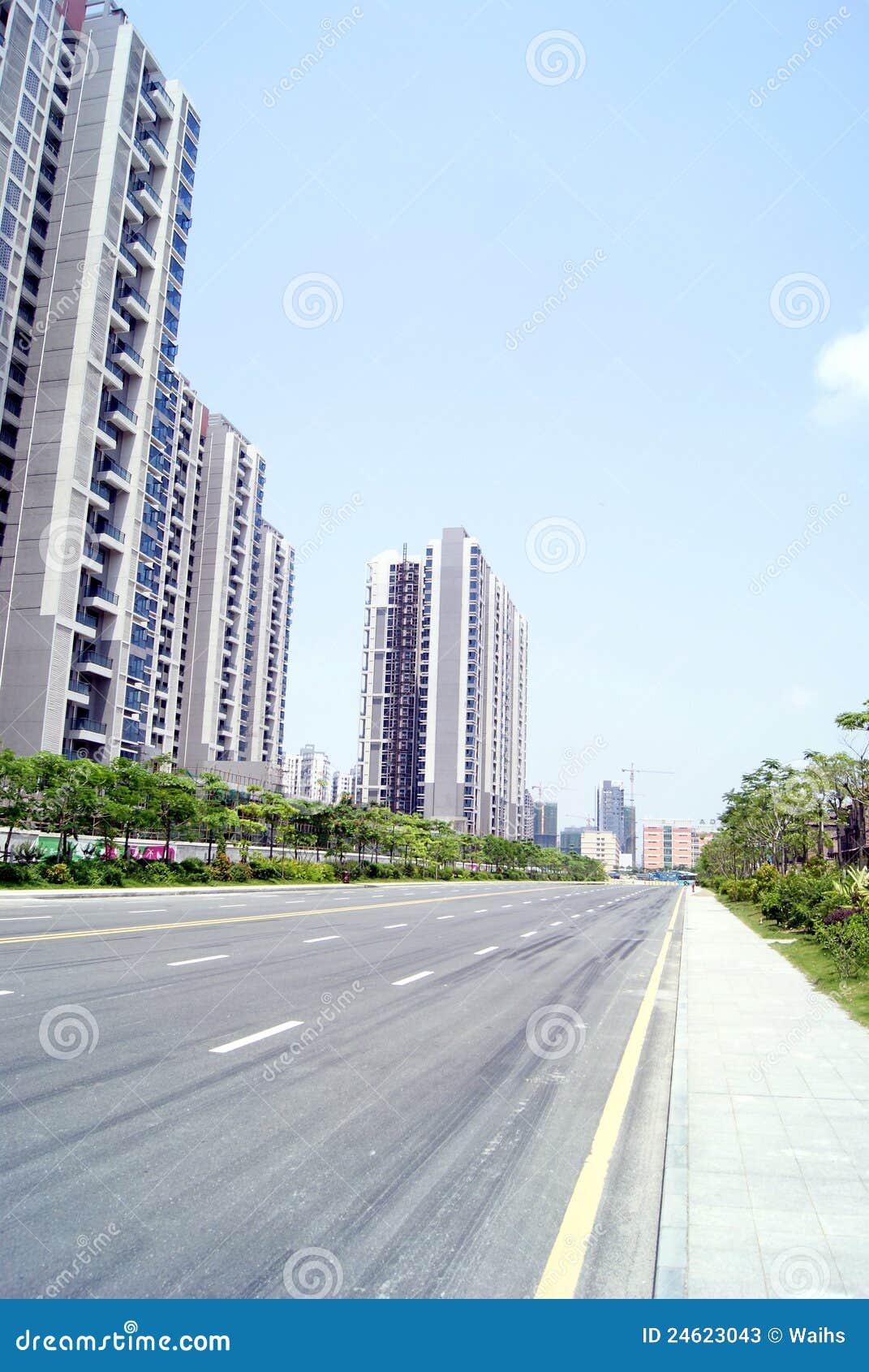 The Urban Traffic and Buildings Stock Image - Image of city, roads ...