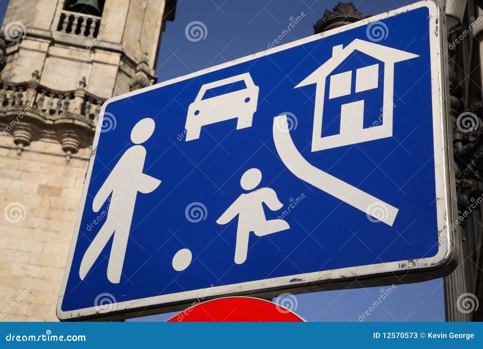 Urban Traffic Safty Sign stock image. Image of children - 12570573