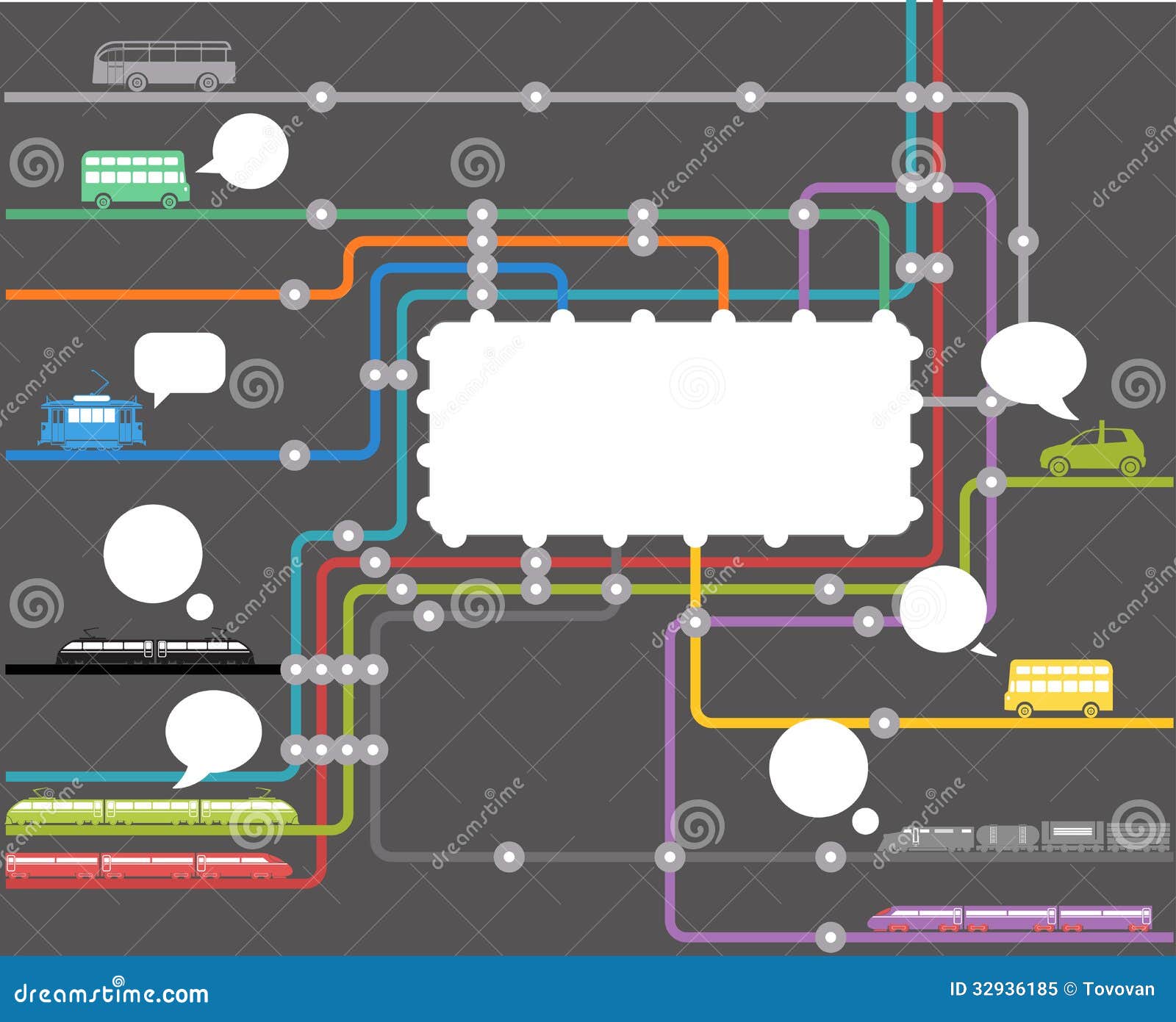 Urban Transport Color Scheme Stock Vector - Illustration of ...